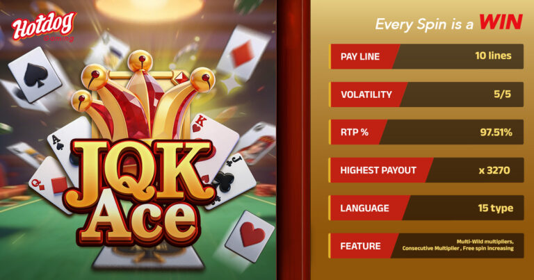 JQK Ace — HOTDOG GAMING’s Streak-Driven Card Slot Is Now Live